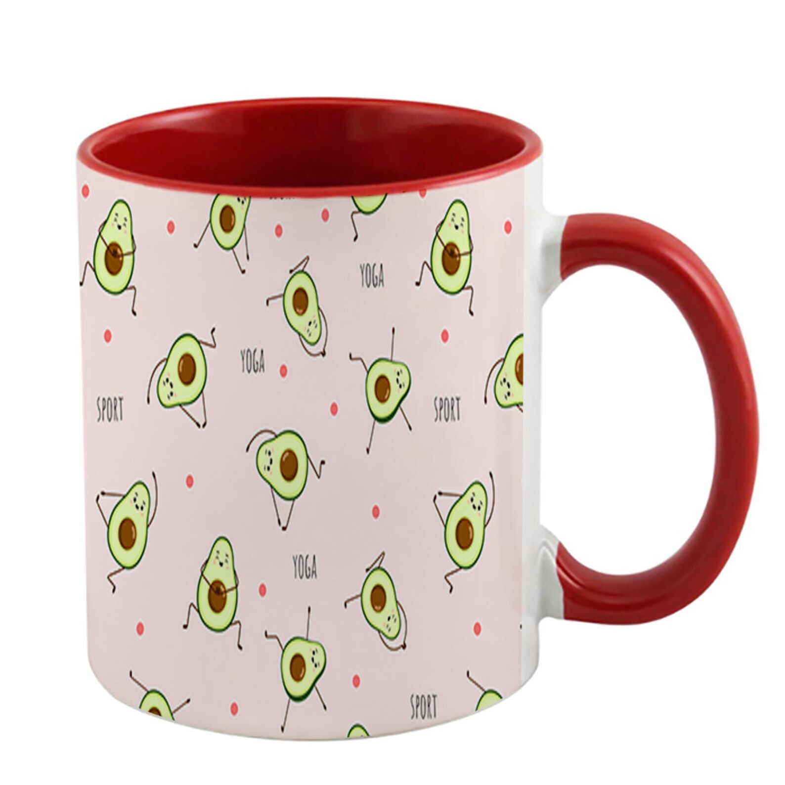 Funny fruit pattern Avocado Yoga Design themed inspired | Etsy