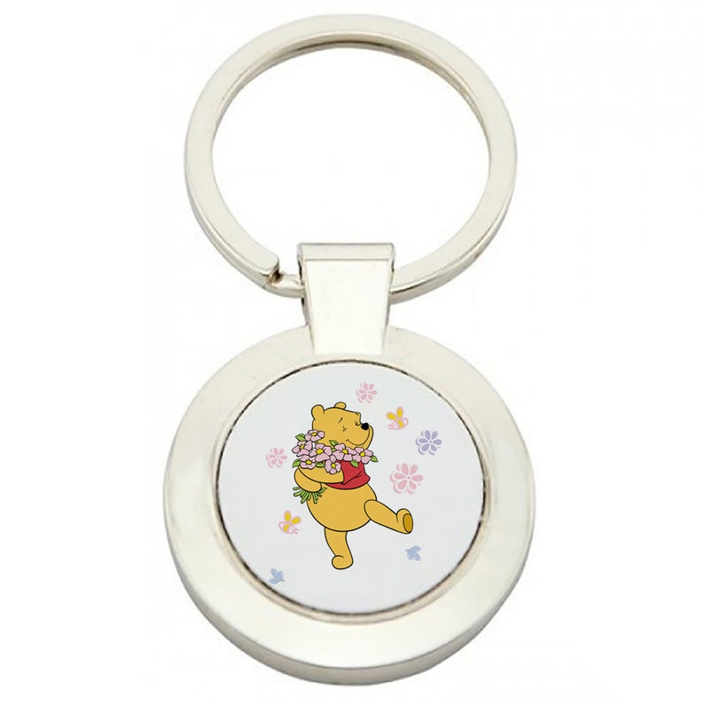 Winnie the Pooh Themed Rectangular/round Key Ring. | Etsy