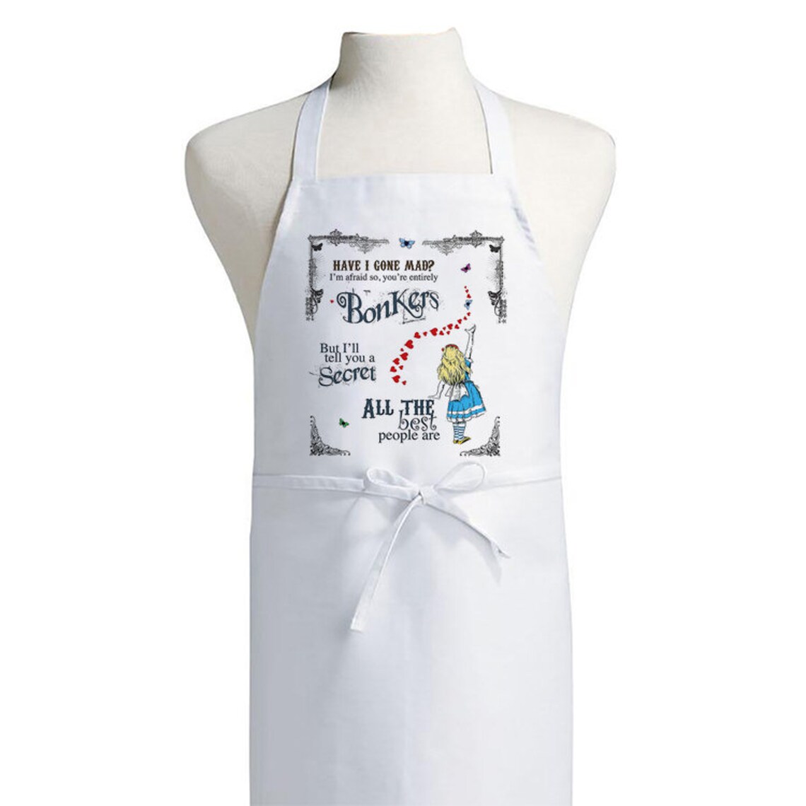 Alice in Wonderland Themed Apron Adult Christmas/birthday Gift | Etsy
