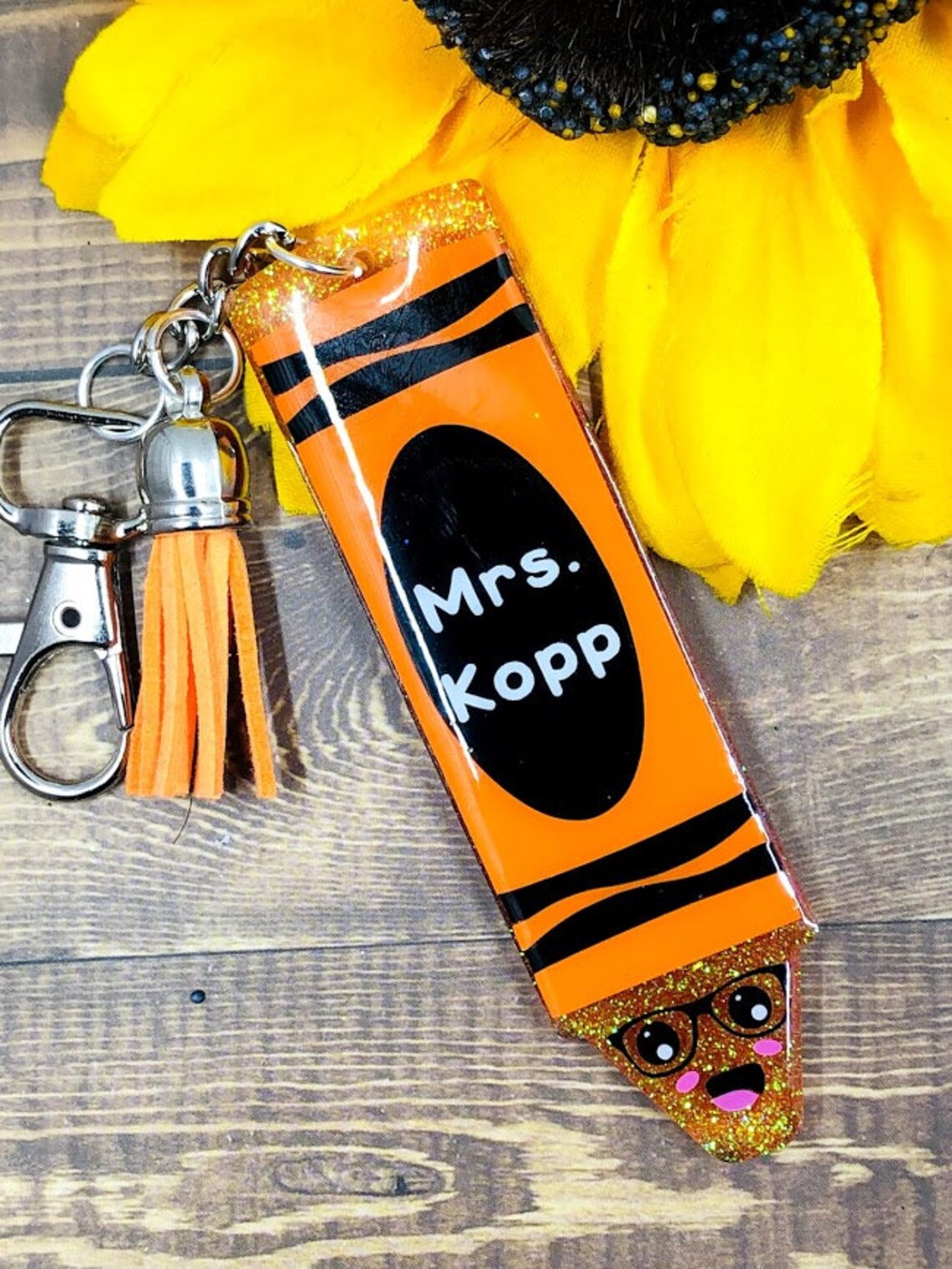 Crayon keychain-Crayola Crayon-Crayola keychain-Teacher | Etsy