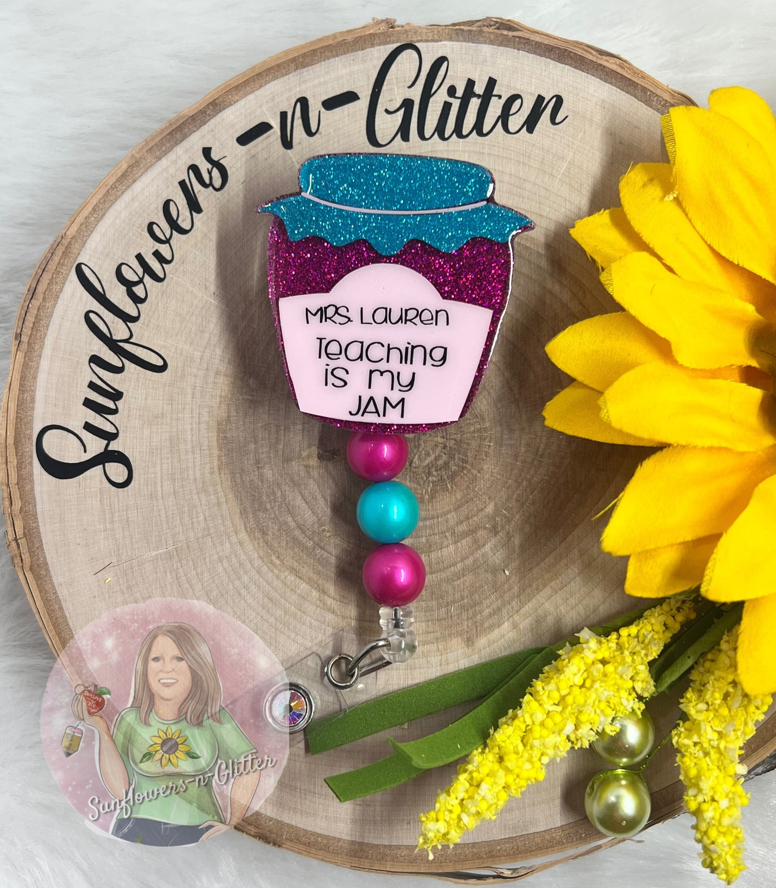 Teaching is My Jam Badge Reel education/teacher/school Badge - Etsy