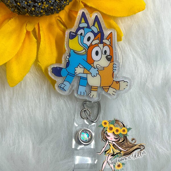 Bluey Bingo Badge Reel - Etsy
