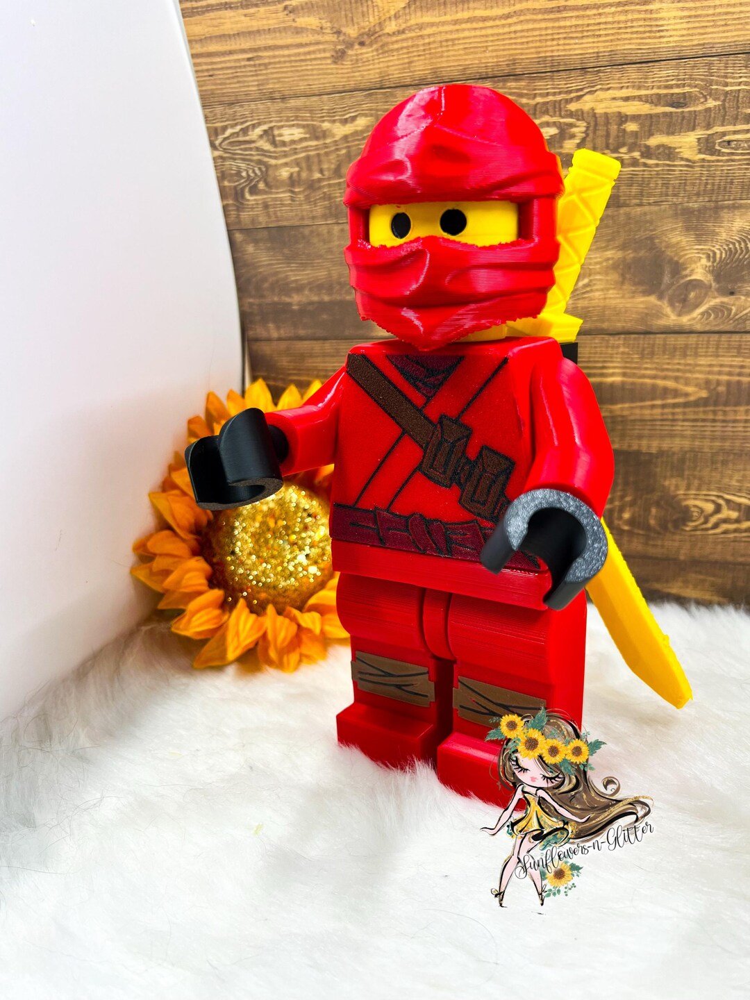 Ninja Big Brick Figure-9 Tall Big Brick-3d Printed Custom Figure ...