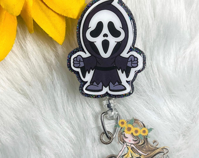 Ghostface From Scream Horror Movie Badge Reel-teacher/educator/nurse ...