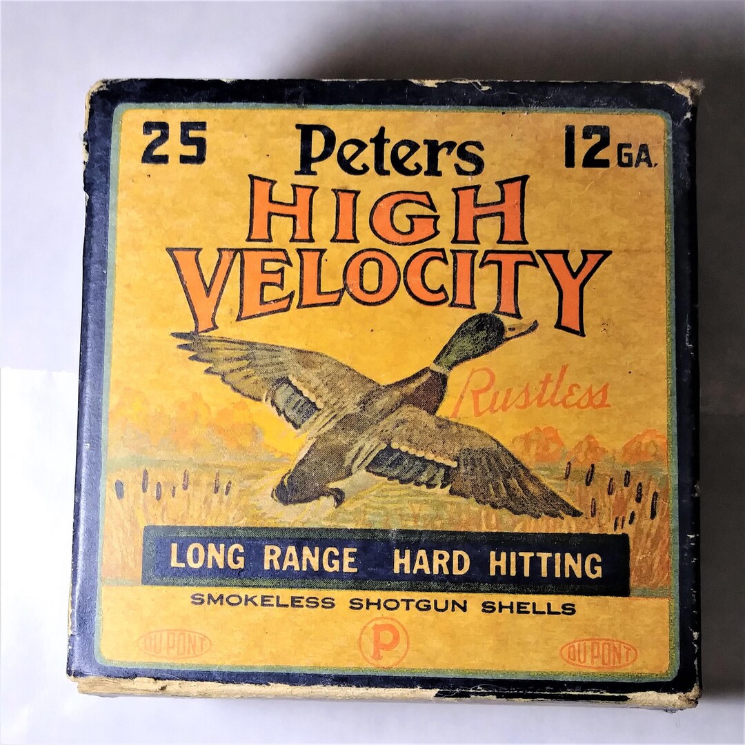 Antique Peters Ammo Box 12 Gauge High Velocity - Etsy