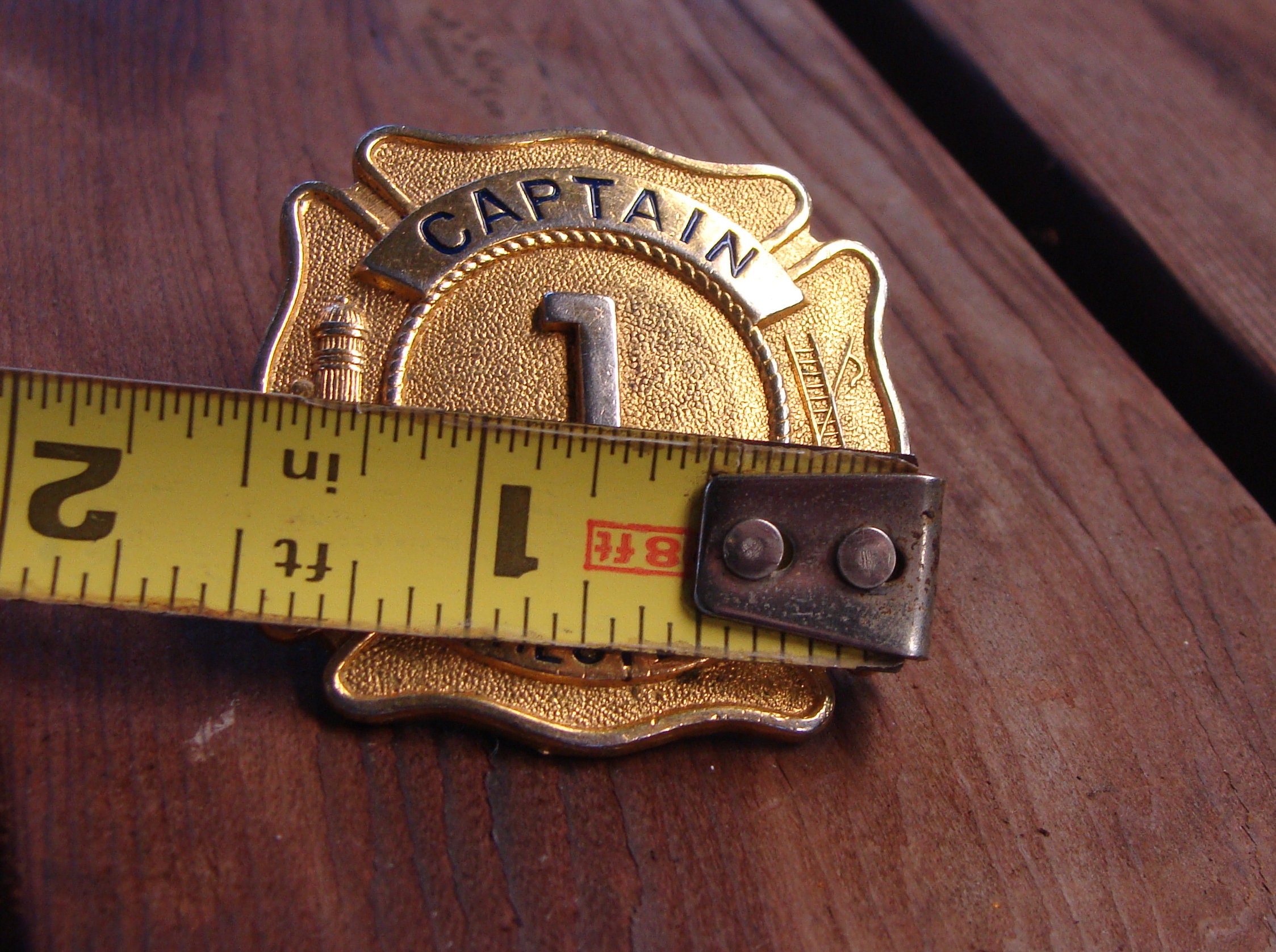Manchester Fire Capt. Badge Vintage - Etsy