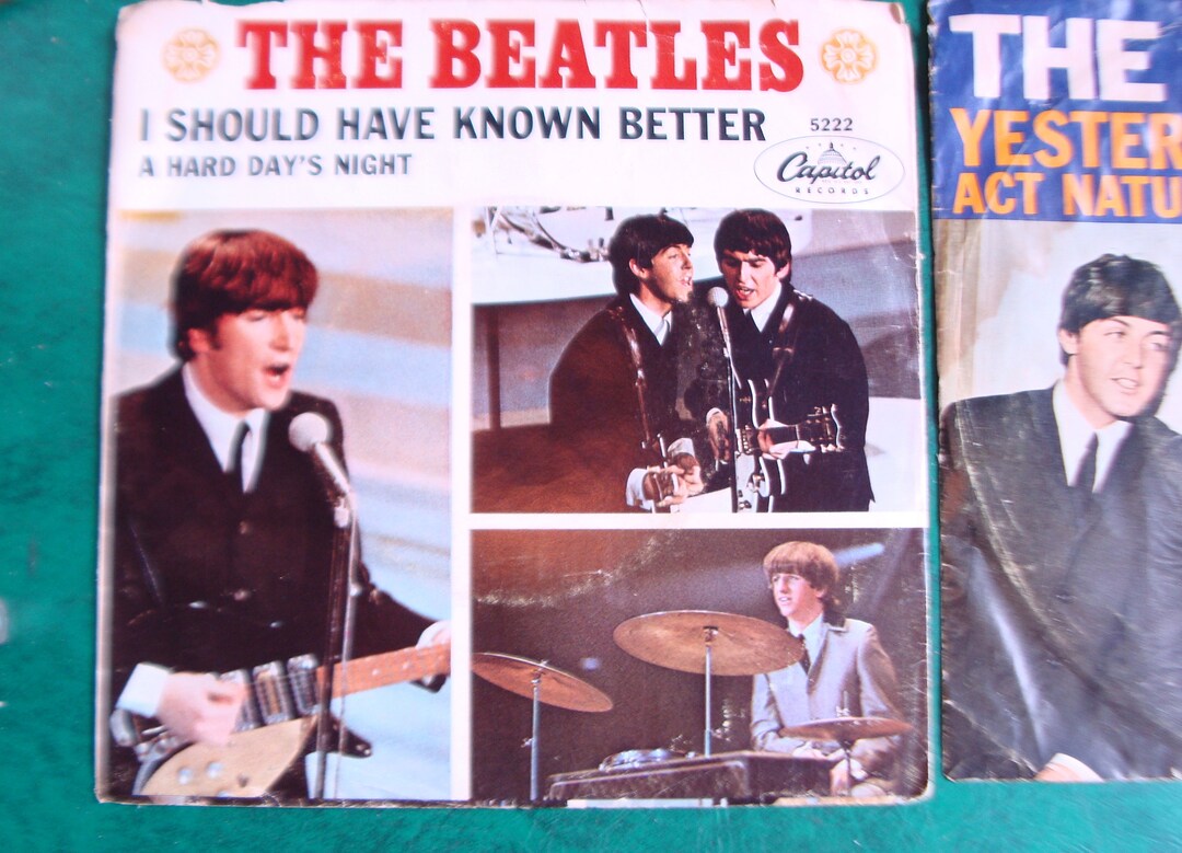 3 Beatles 45s Great Condition Includes Rare Tollie - Etsy
