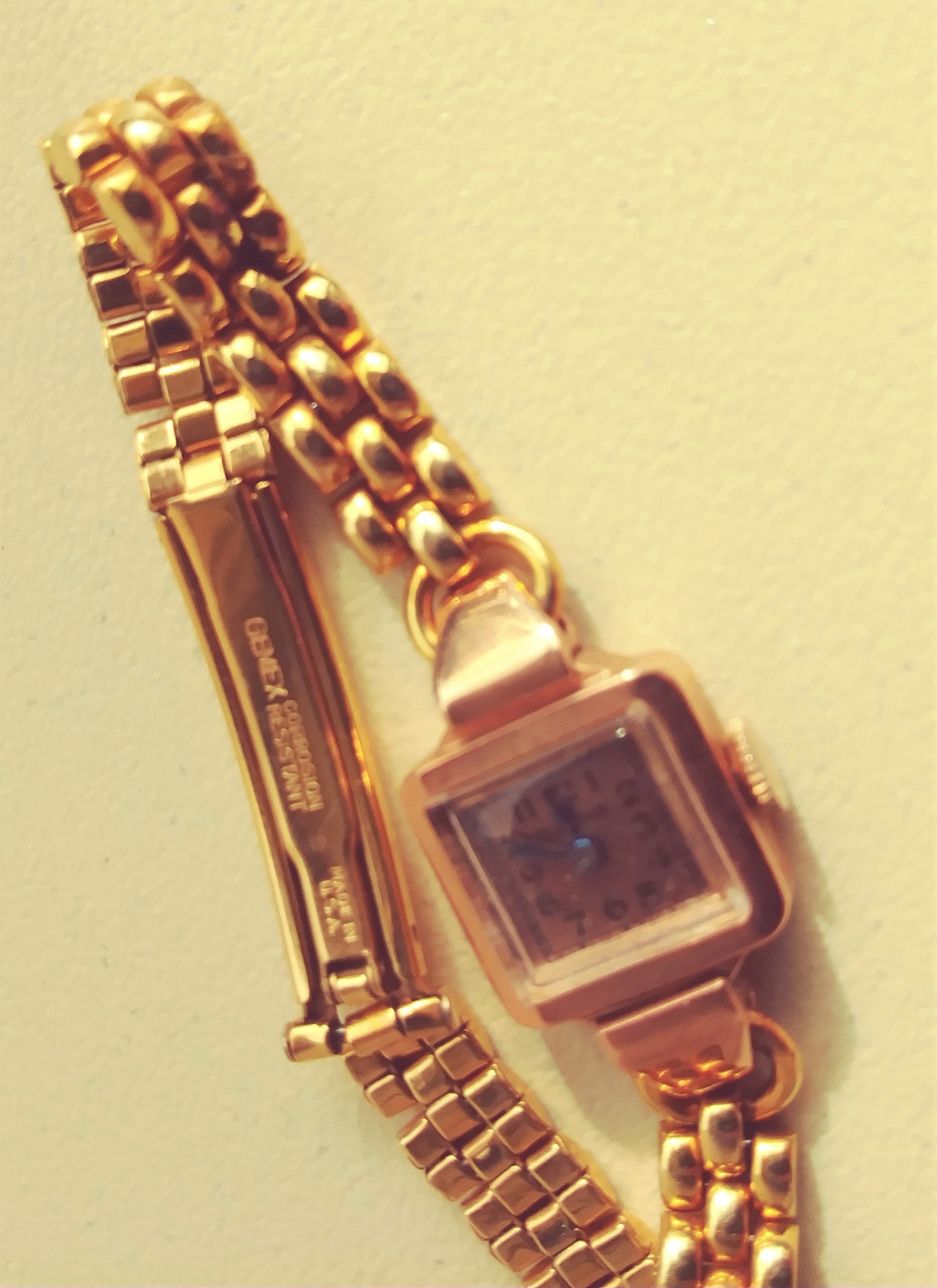 Ladies Vintage Mechanical 14K Bulova Watch Rose Gold Square Face - Etsy