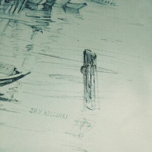 Large Vintage J. Killian Set of 4 Harbor Scene Prints Signed - Etsy