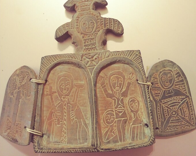 Antique Ethiopian Coptic Stone Icon Prayer Box - Etsy