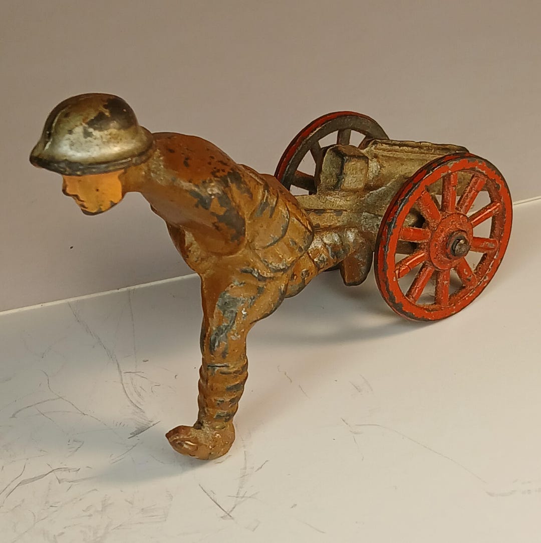 Lead Toy Soldier With Canon Vintage Barclay - Etsy