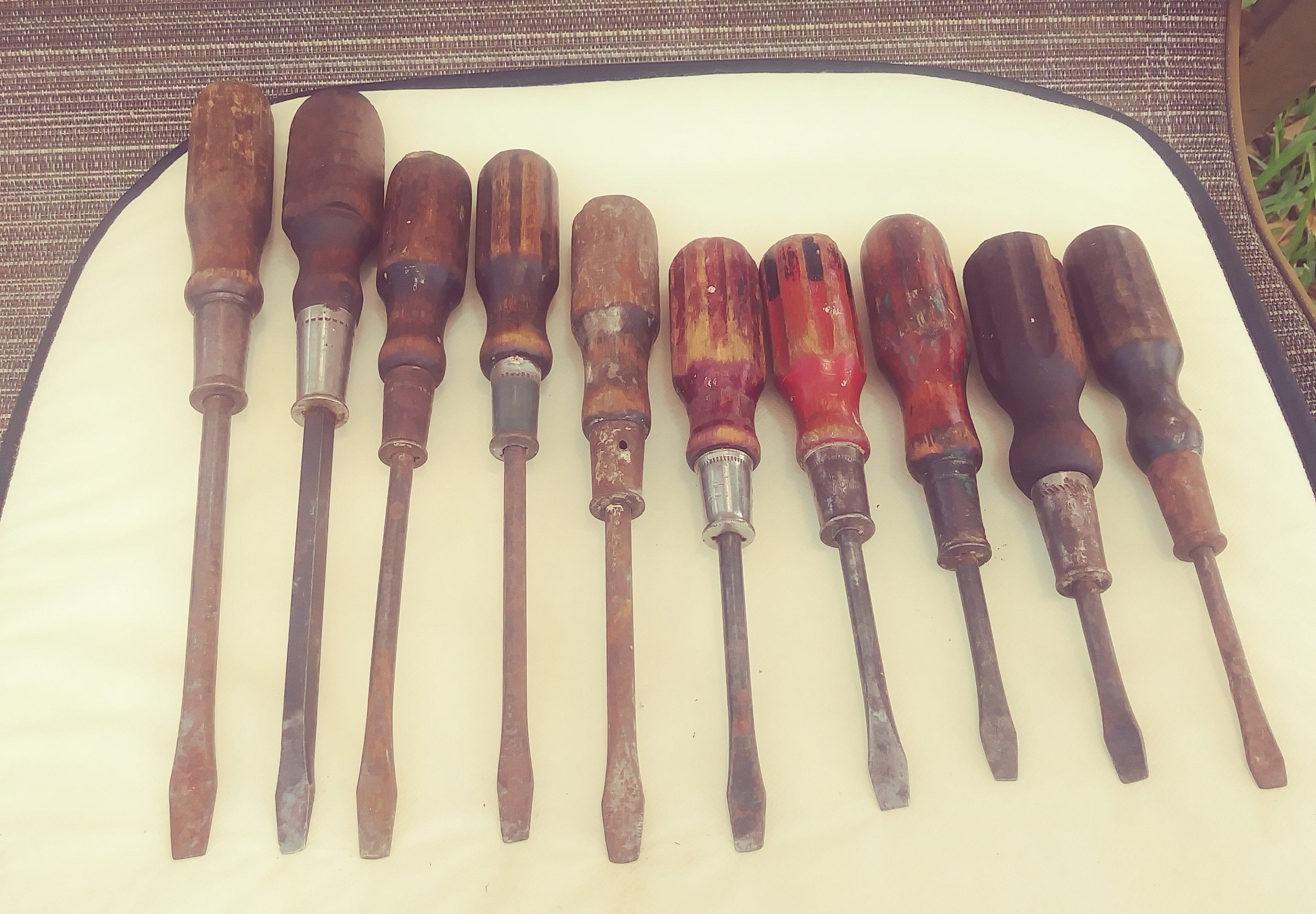 Antique Wood Handle Screwdrivers Lot of 10 - Etsy