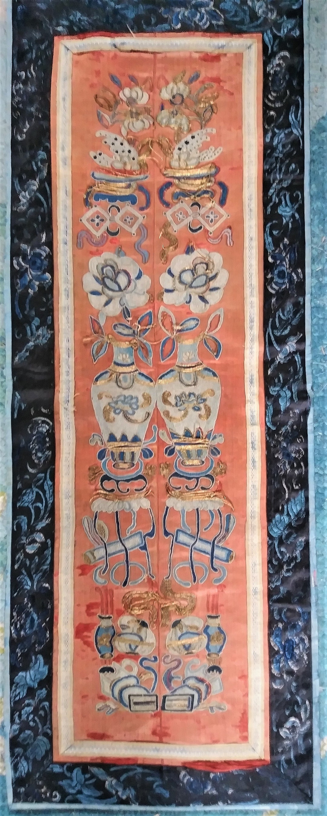 Antique Chinese Silk Embroidered Cuffs Panel - Etsy