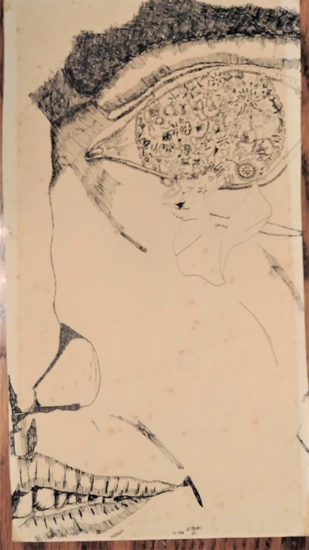 Rare and Unusual Drawing Signed and Dated Artist Zoe Mozert - Etsy