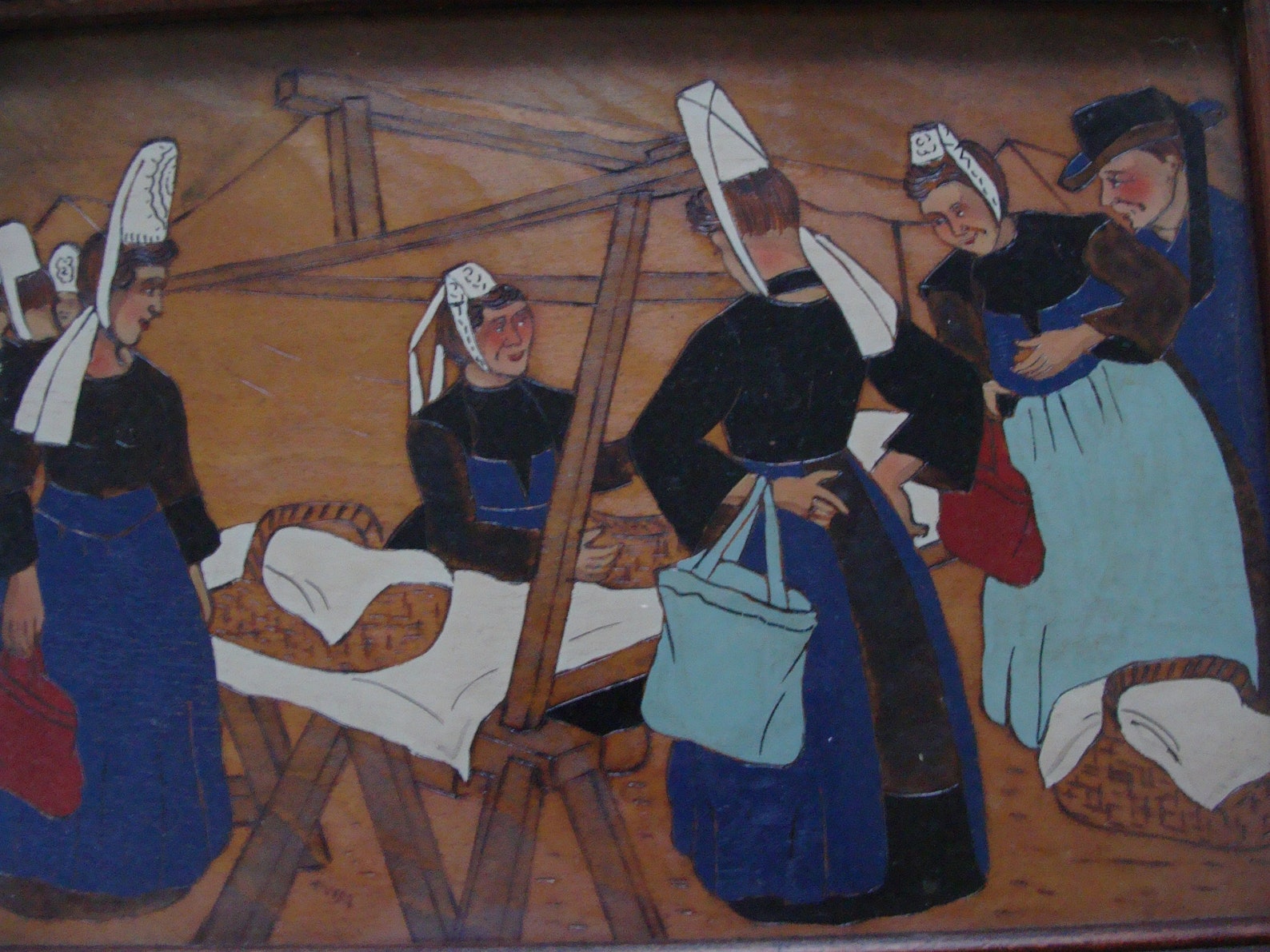 Antique Flemish Pyrography Folk Art 1900s Wooden Tray - Etsy