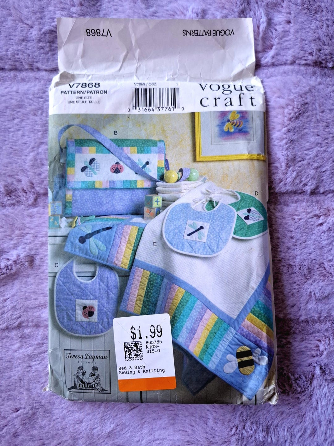 Vogue Craft Sewing Pattern 7868 - Teresa Layman Designs, 2004, Infant's ...
