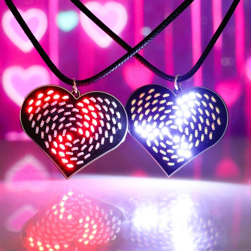 Led Crystal Light Necklace - Etsy