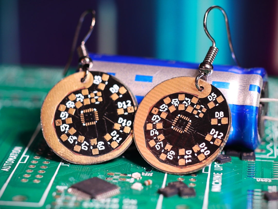 Spiral PCB Earrings for Electronics, Engineering, or Coding Lovers - Etsy
