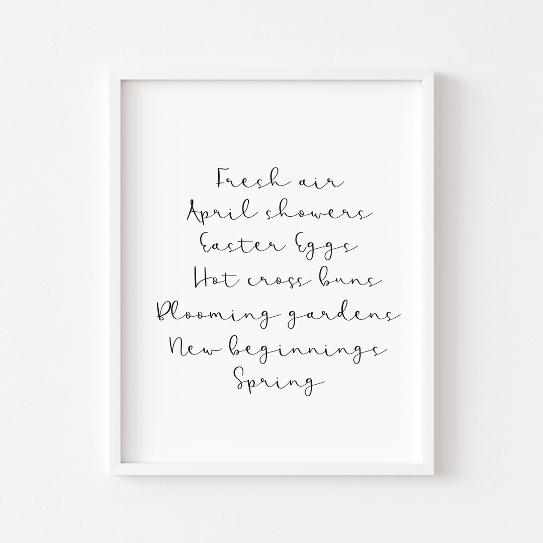 Spring Print, Spring Definition Unframed Printsummer Printswall Artwall ...