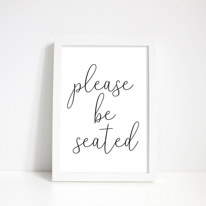 Please Be Seated Unframed Bathroom Print bathroom Decorfunny - Etsy UK