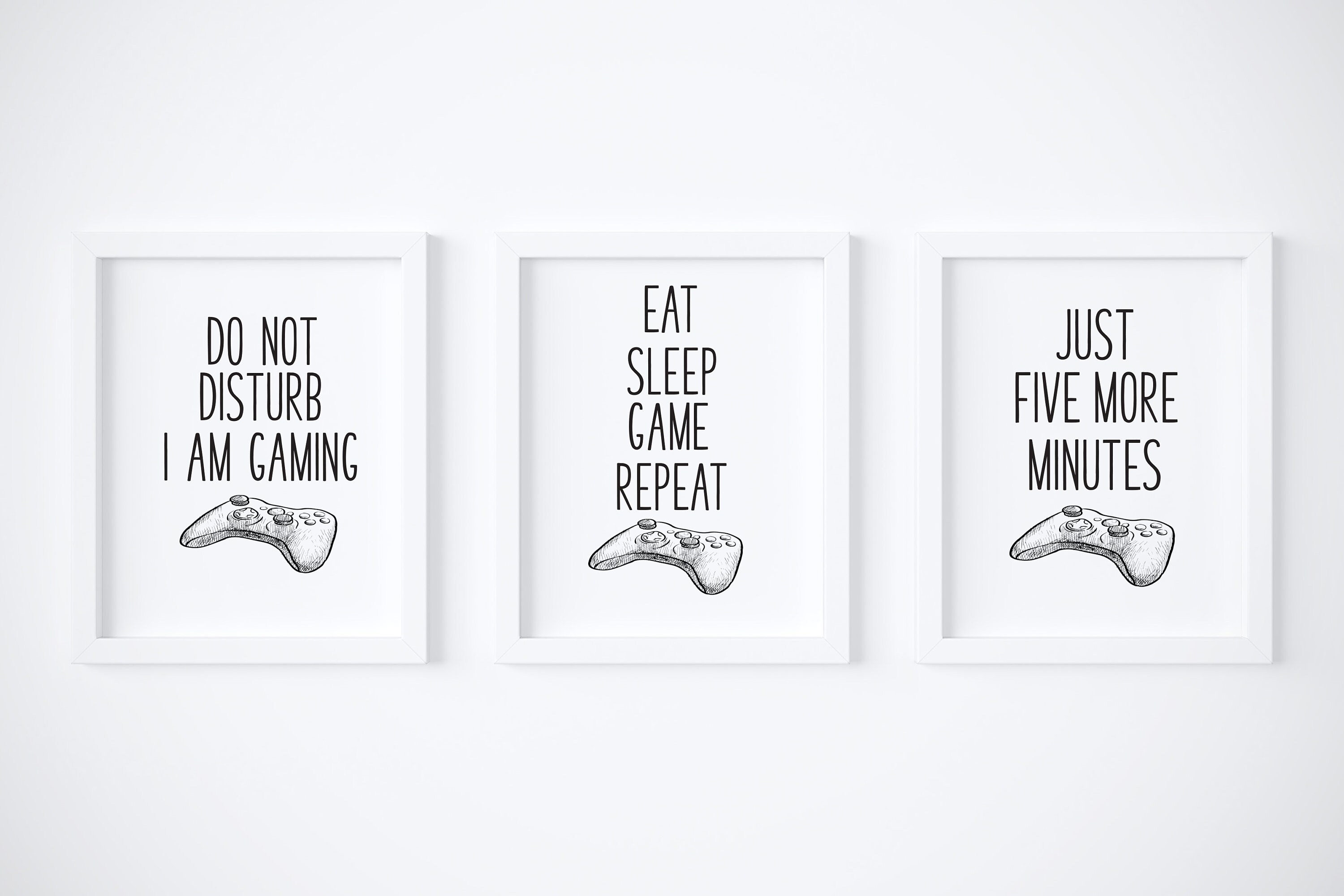 Triple Set of XBOX Gaming Quote Phrase Unframed Printsgaming - Etsy UK
