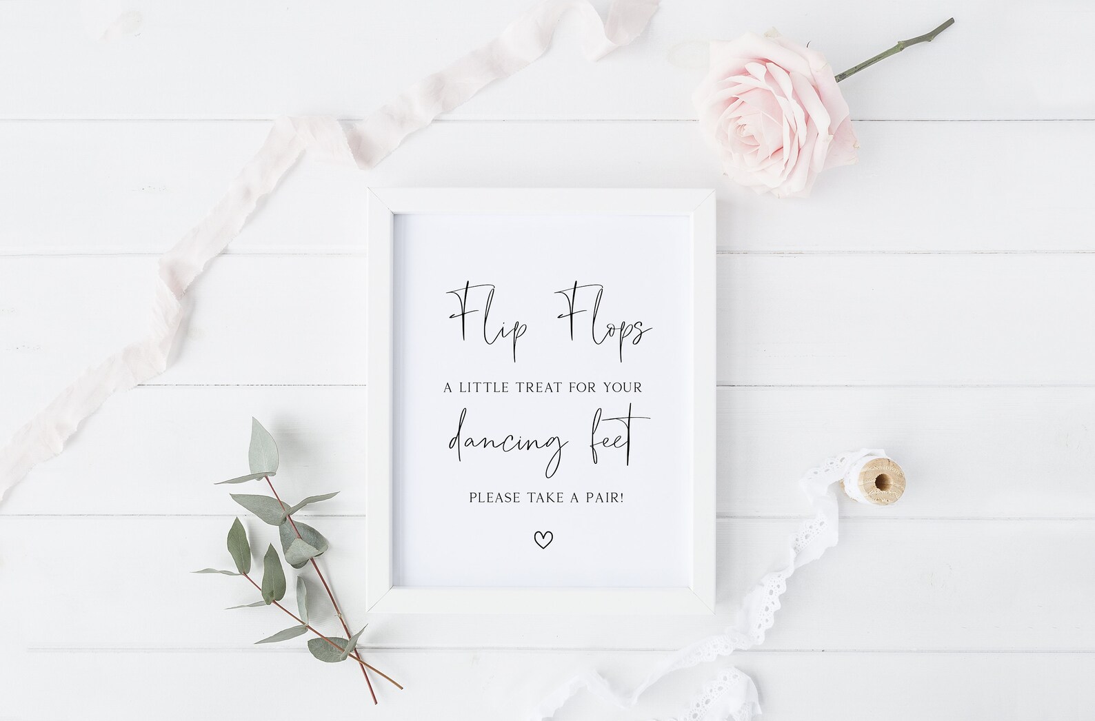 Flip Flops Wedding Sign Print Dancing Feet Decor (unframed) - Etsy UK