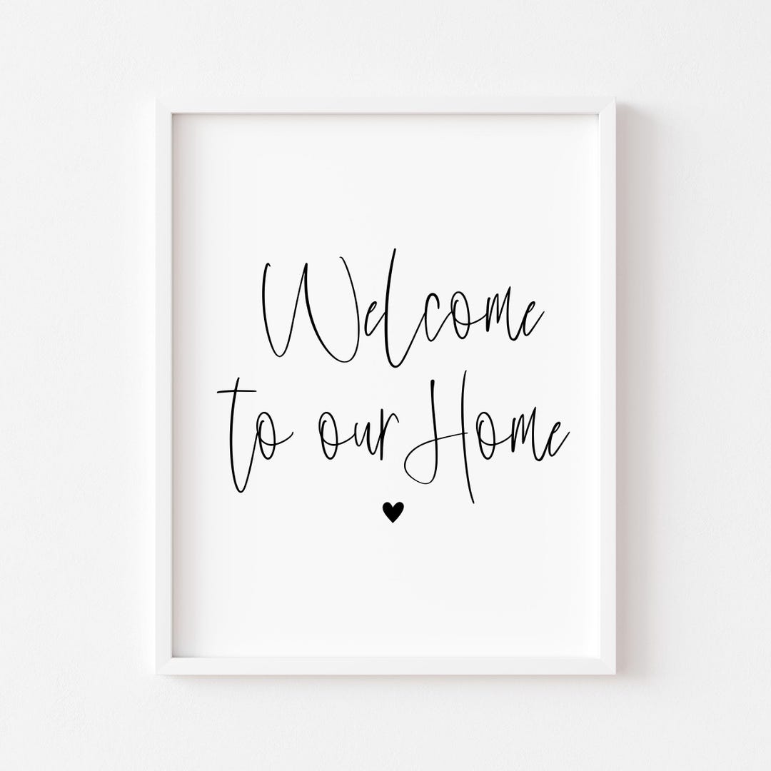 Home Print, Welcome Hallway Living Room Unframed Poster Print - Etsy