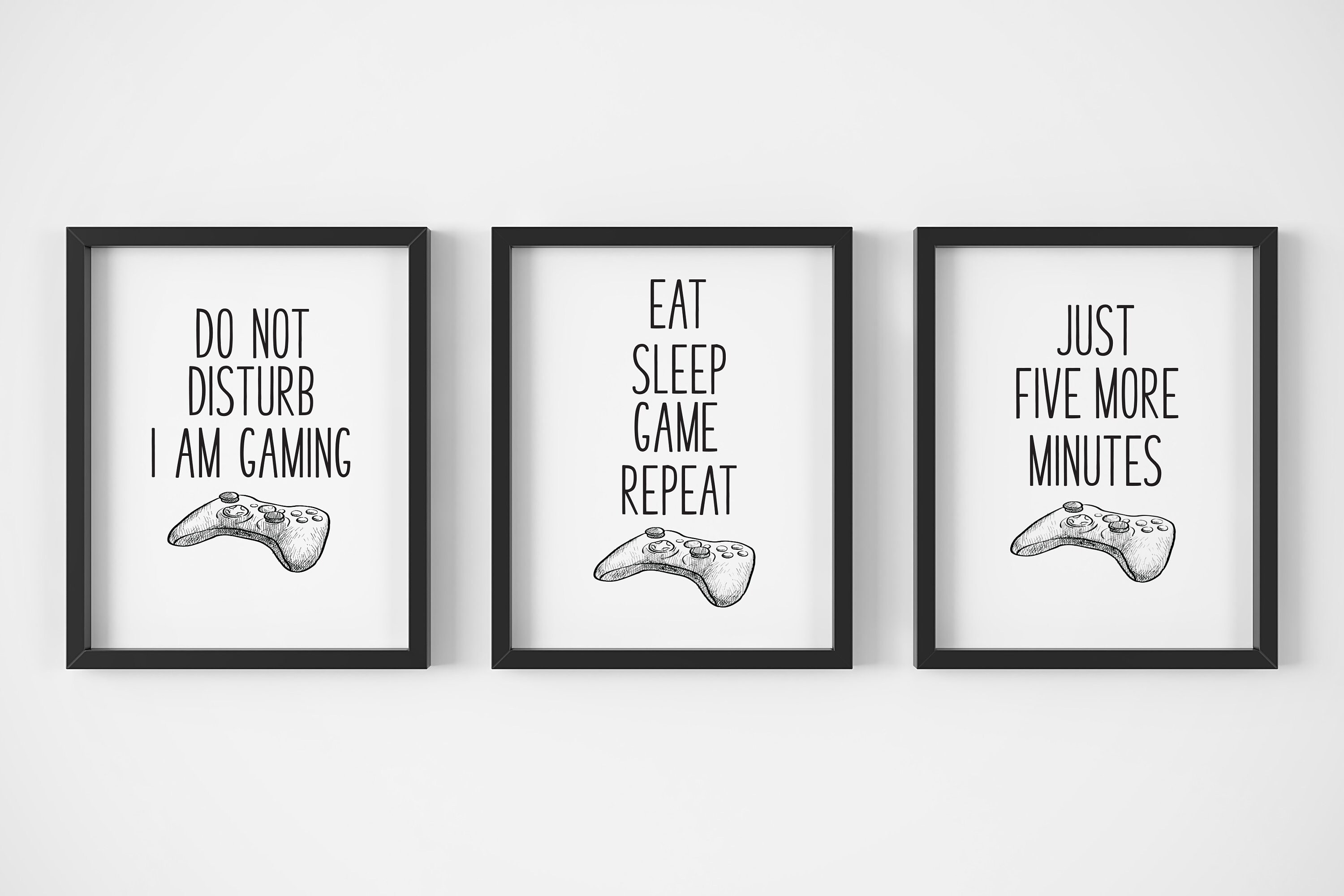 Triple Set of XBOX Gaming Quote Phrase Unframed Printsgaming - Etsy UK