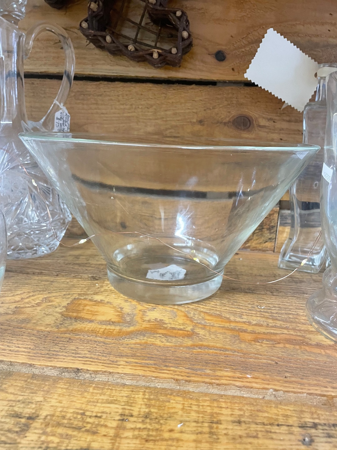 Large Glass Serving Bowl - Etsy