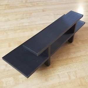 12-inch 2-tier Black Riser Display Stand Shelf for Small Items and ...