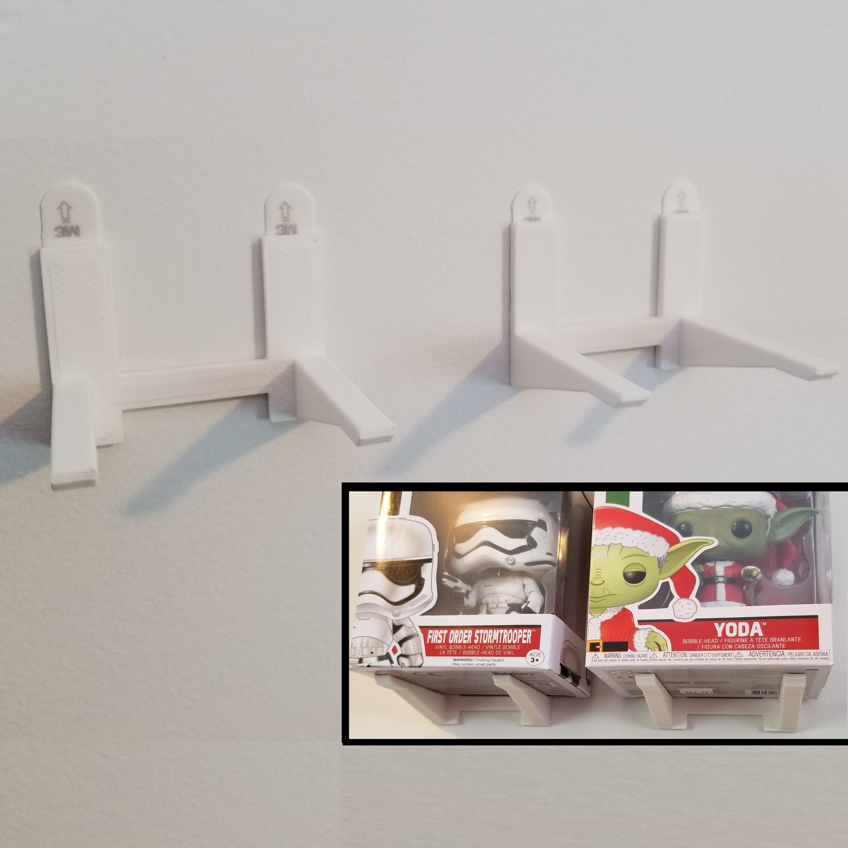 Two White Individual Funko Pop Display Shelf / Bracket for | Etsy