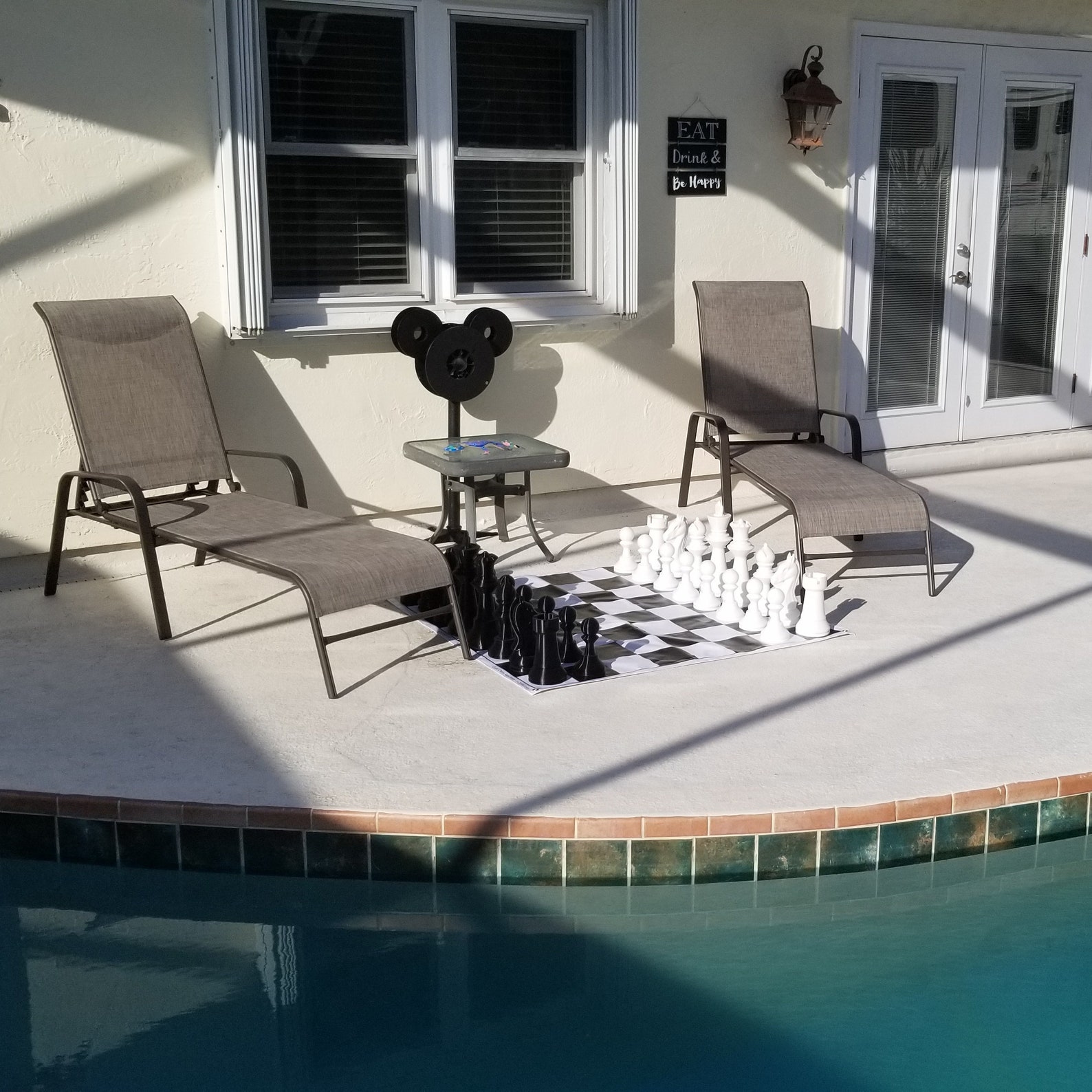 Giant 16 Chess Set With Roll up Chess Mat Kings Are - Etsy