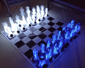 Light up Chess Set - Etsy