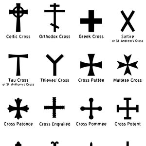 Various Crosses - 30 Roman, Christian, Celtic, Pagan, Heraldic and ...