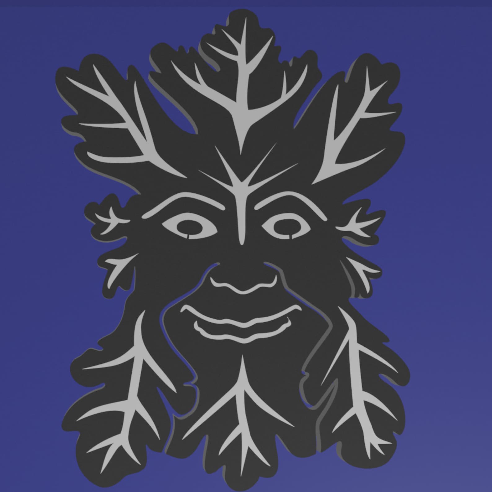 Green Man Vector SVG | Etsy