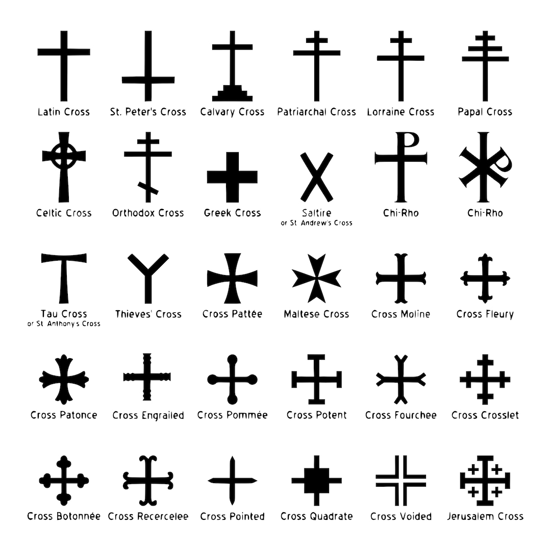 Various Crosses - 30 Roman, Christian, Celtic, Pagan, Heraldic and ...