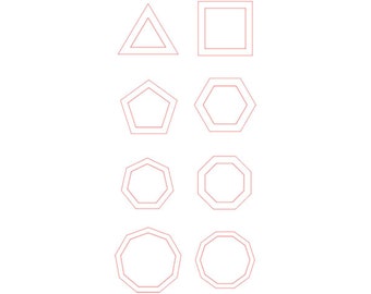 Polygons Shapes Svg - Etsy