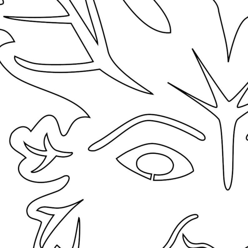 Green Man Vector SVG | Etsy