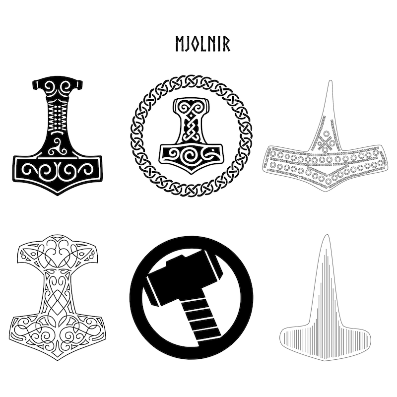 Mjolnir Svg - Etsy