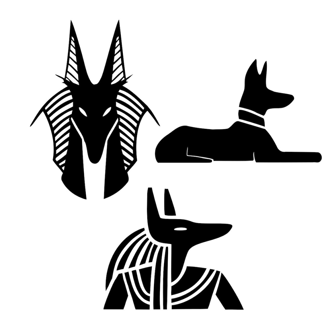 Egyptian Hieroglyphics Symbol Set 1 12 Separated SVG - Etsy