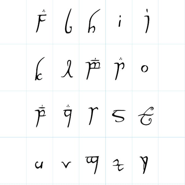 Elvish Script - Etsy