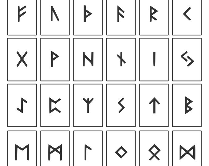Modern Runes 24 SVG Designs - Etsy