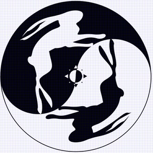 Yin Yang Hares - 5 Digital SVG Designs - Etsy Canada