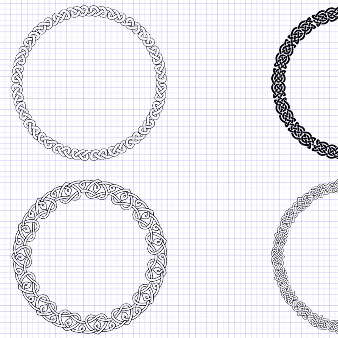 Celtic Circular Bands 12 PES / SVG Designs - Etsy