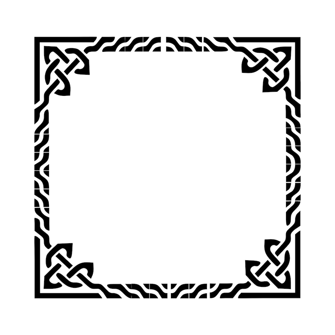 Celtic Frame / Border 2 - Includes Corners and Side Designs - Etsy