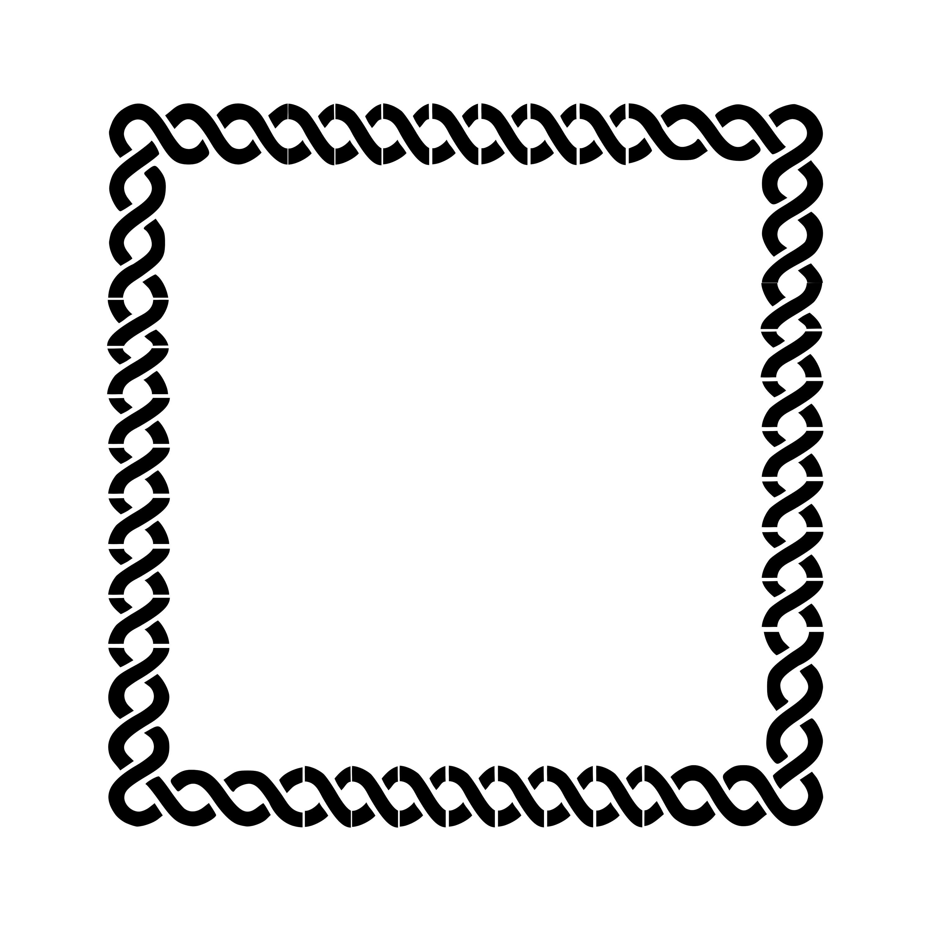 Celtic Knot Border Square