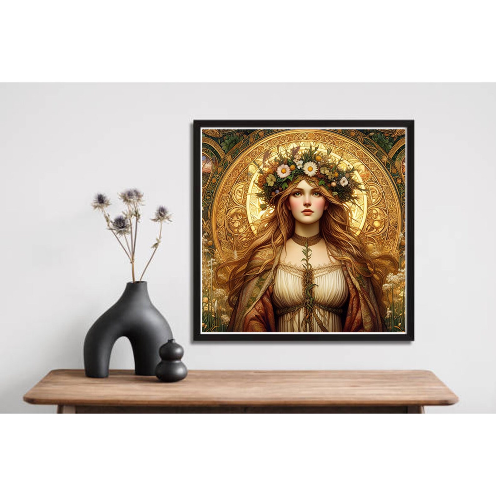 St Brigid the Celtic Goddess of Imbolc 2 - 4 Printable Images - Etsy