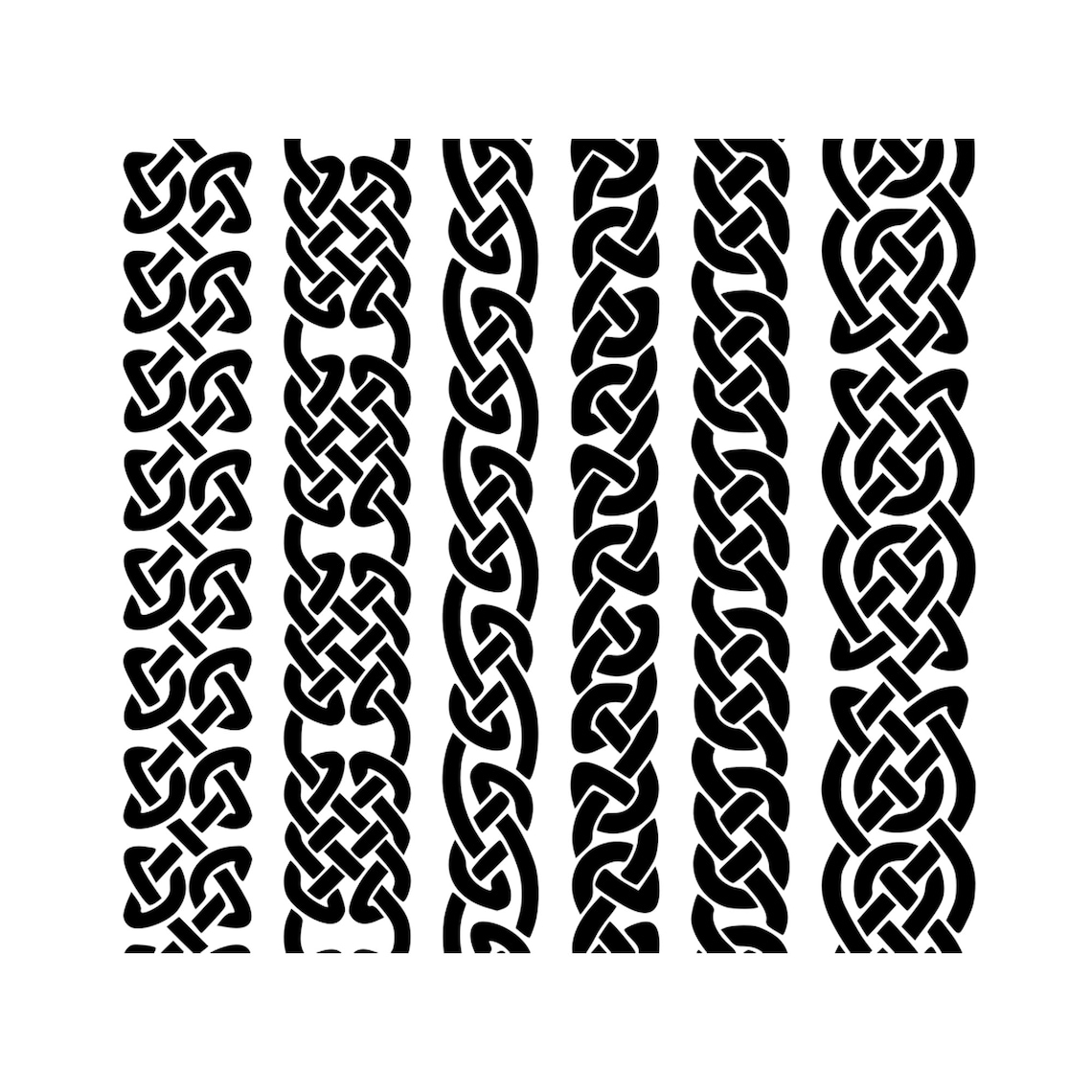 Celtic Mega Pack - 12 Circular Bands, 16 Corners and 12 Bands - SVG ...