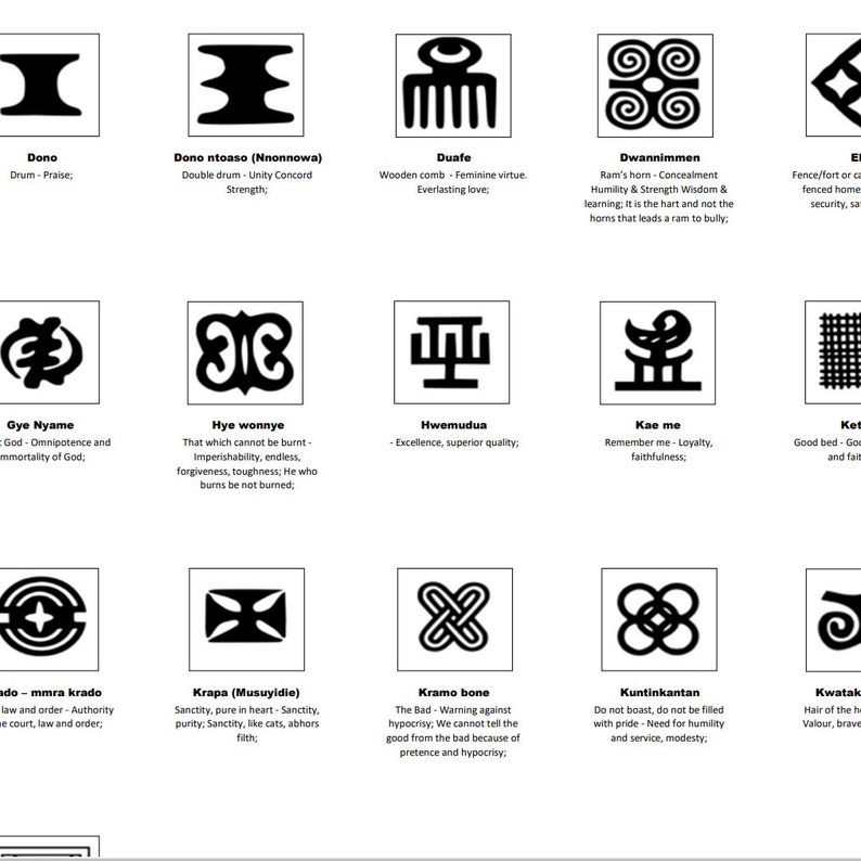 Adinkra Symbols Pack 2 - 22 SVG Designs - Etsy