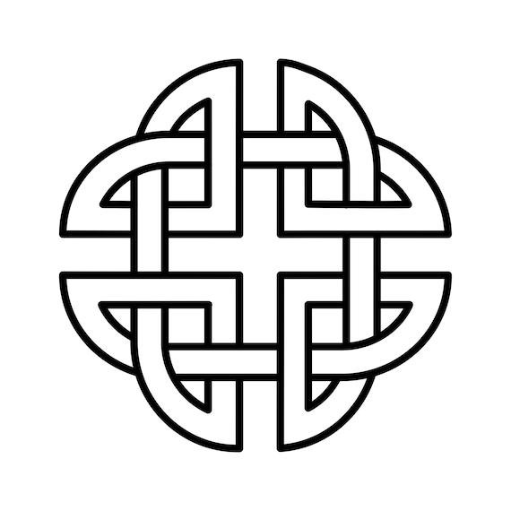 Celtic Quad Closed Knot SVG File | Etsy